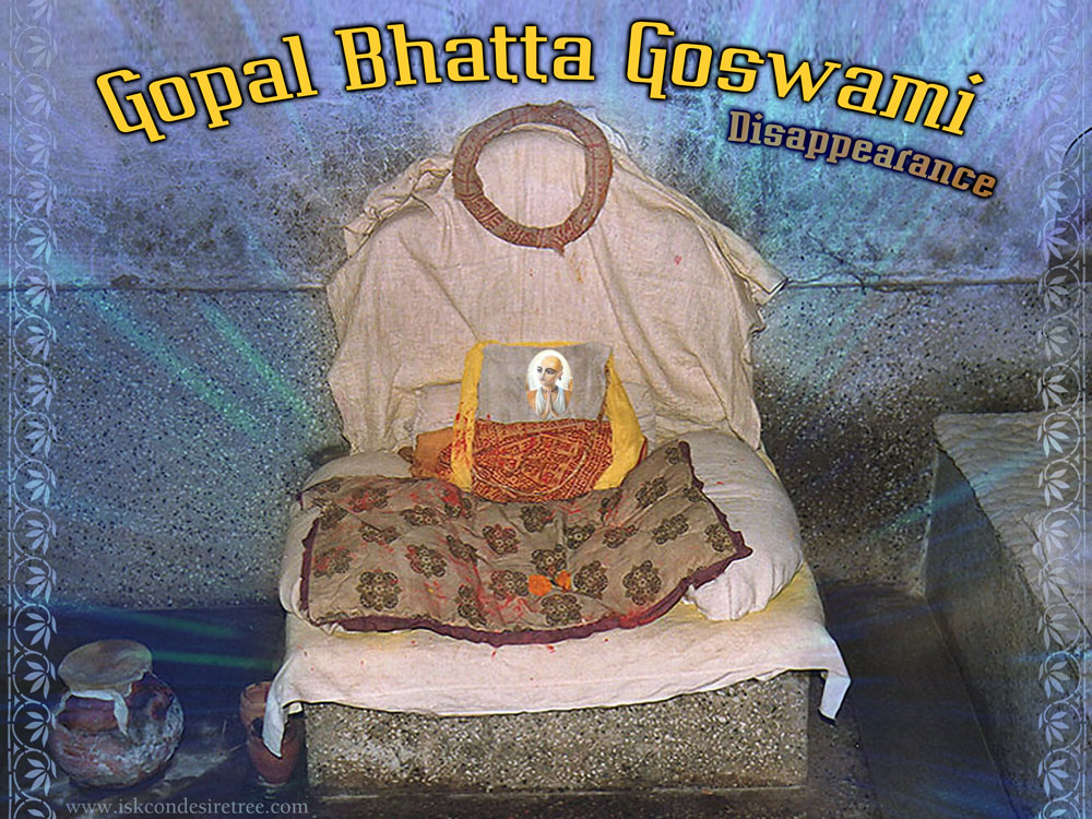 Jornal Hare Krsna Brasil: Srila Gopala Bhatta Goswami – Biography