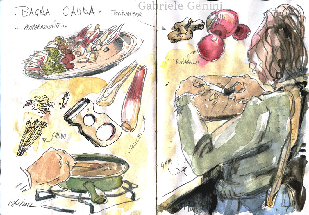 QUARANTASETTEROSSO Atelier di Gabriele Genini : La Bagna Cauda