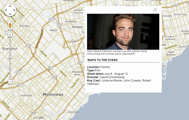 Robert Pattinson en Español: Rodaje en Canadá Mapa interactivo: Maps To ...