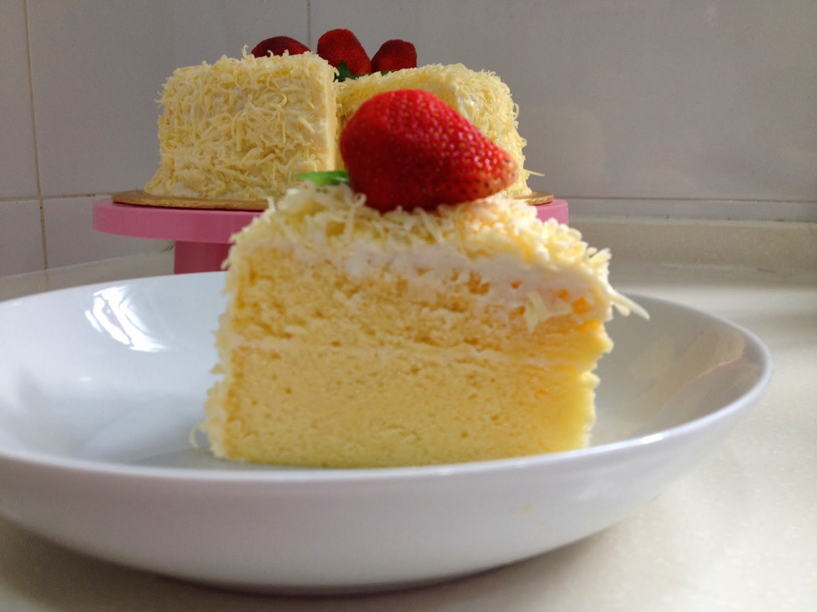 我的烹饪食谱 の Spice Up My Kitchen: 白雪芝士蛋糕 @ Snowy Cheese Cake