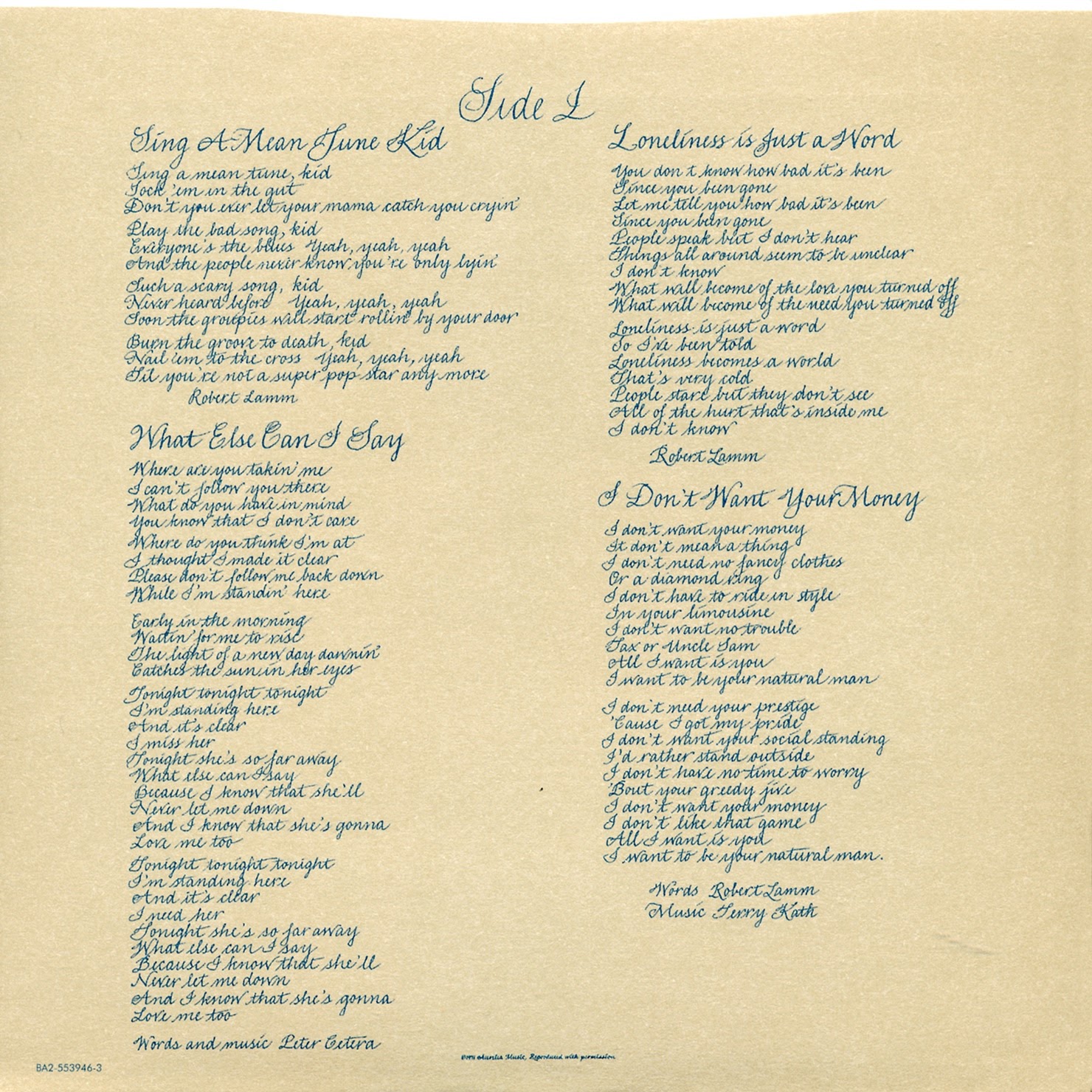 1971 Chicago III - Chicago - Rockronología