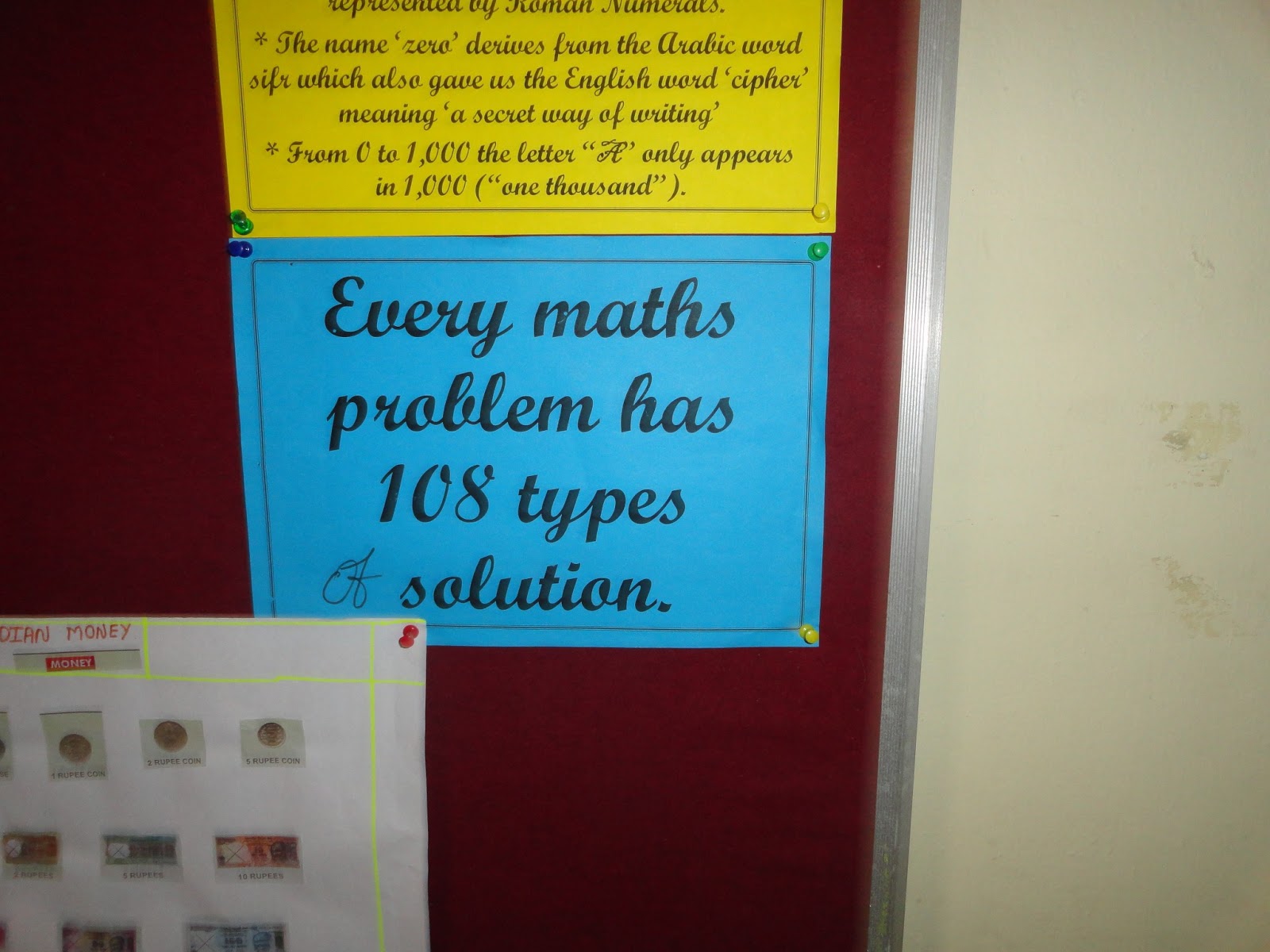Slate - The School, Karmanghat: Maths Theme Day (Softboard Board Display)