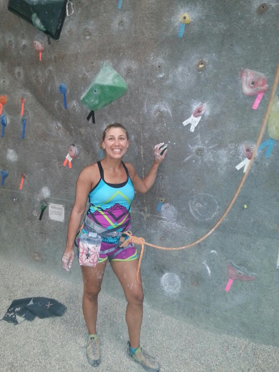 Female Rock Climber Body