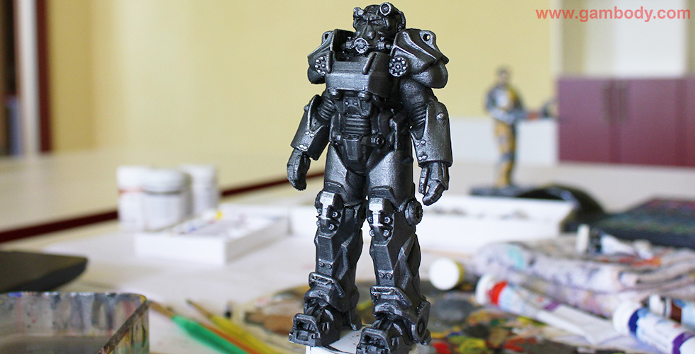 Fallout T 60 Power Armor 3d Model Static Figure 3d Printing Designs