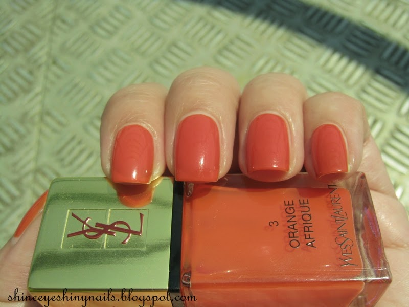 old: shine eye's shiny nails: ysl - orange afrique