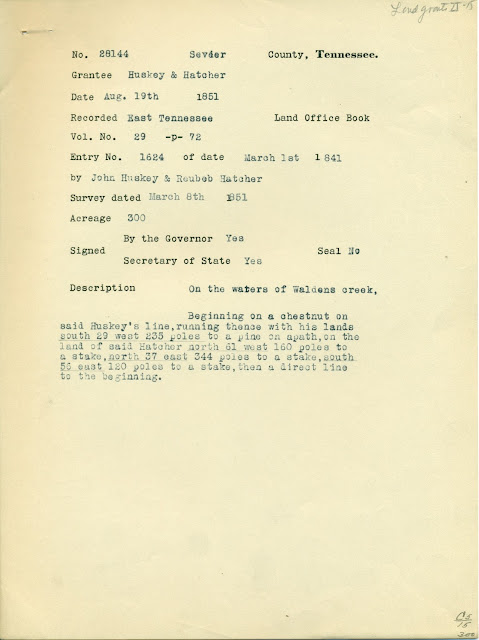 Huskey Roots: John Lewis and Peggy Hatcher (1792 - 1858)