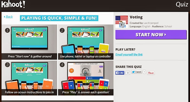 US Citizenship Podcast: Voting Kahoot