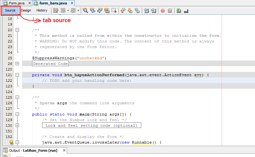 JAVA NETBEANS – CARA MEMBUAT FORM DENGAN TOMBOL HAPUS DAN TOMBOL KELUAR ~ JONCODE