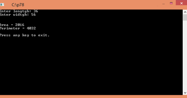 Input Length and Breadth. Calculate Area and Perimeter Using Struct in ...