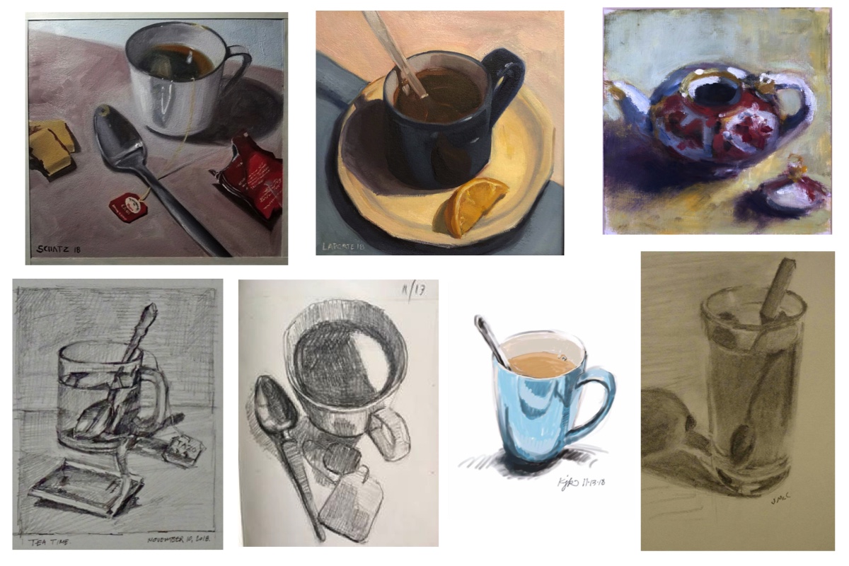 Sedwick Studio: Tea Paintings Galore!