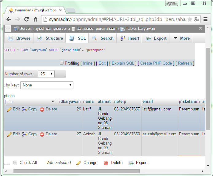 Cara Menggunakan SQL Where pada CodeIgniter | Syamadav| Cara Menggunakan SQL Where pada CodeIgniter | Syamadav|