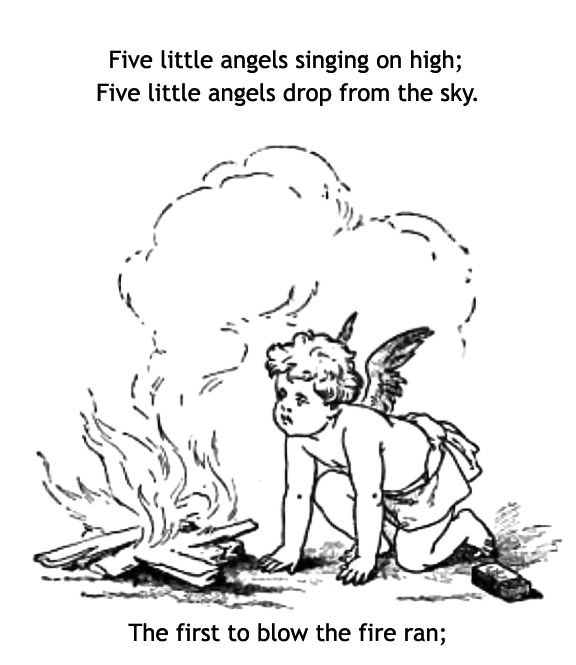 Crayon Palace: Five Little Angels Mini Book