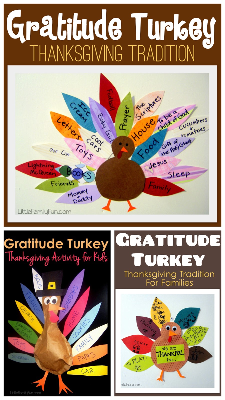 Little Family Fun: Thanksgiving Gratitude Turkeys