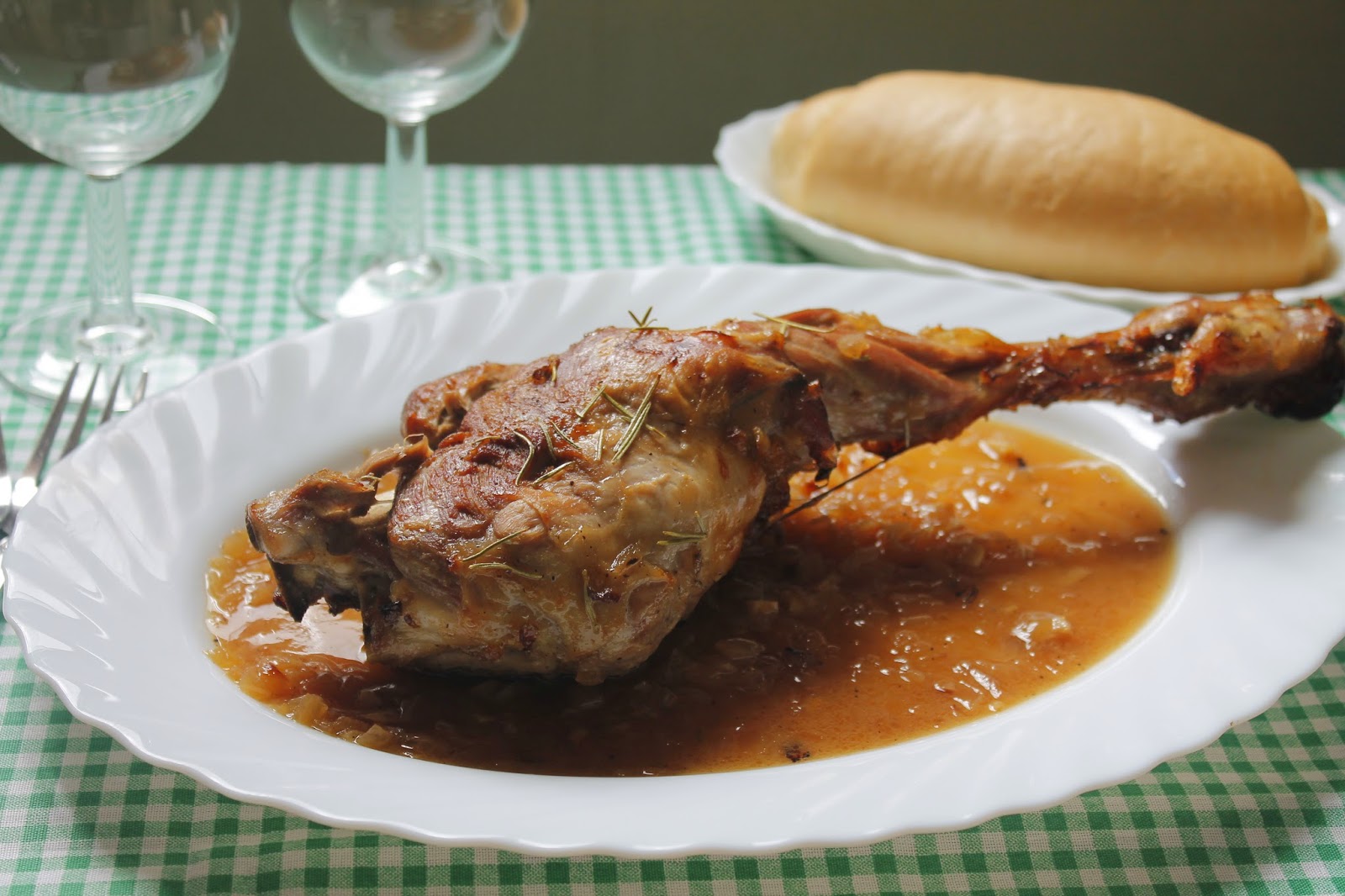 Cordero asado a la miel ~ Con sabor a huerto