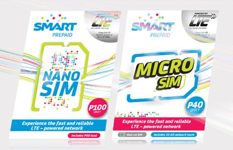 Buy Prepaid Nano SIM card from Smart - a LTE powered network