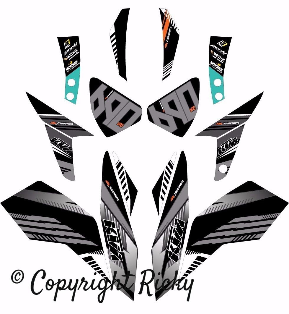 KTM Duke Custom Decals Graphics: New Custom Design Graphics KTM Duke ...