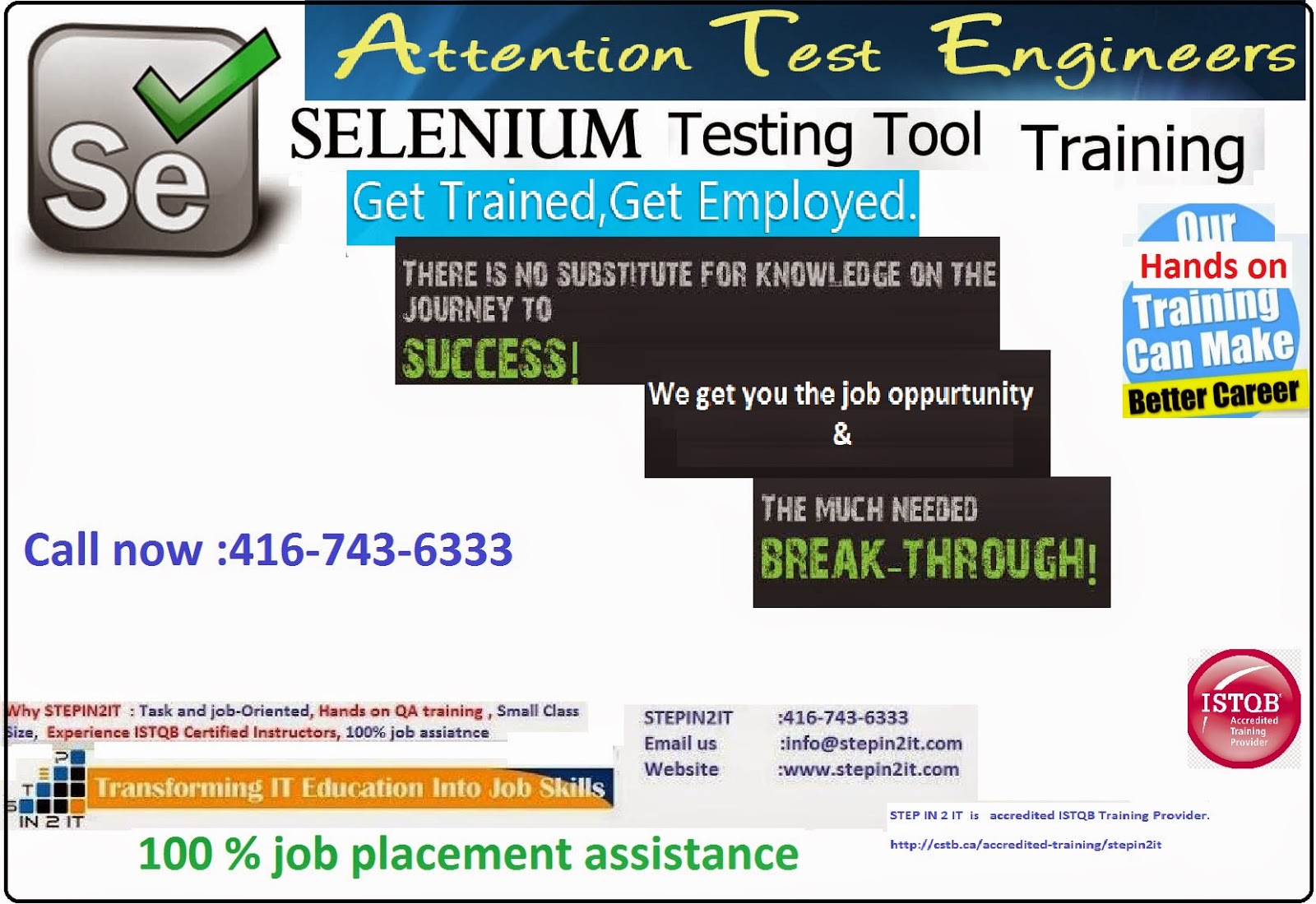 Selenium training mississauga