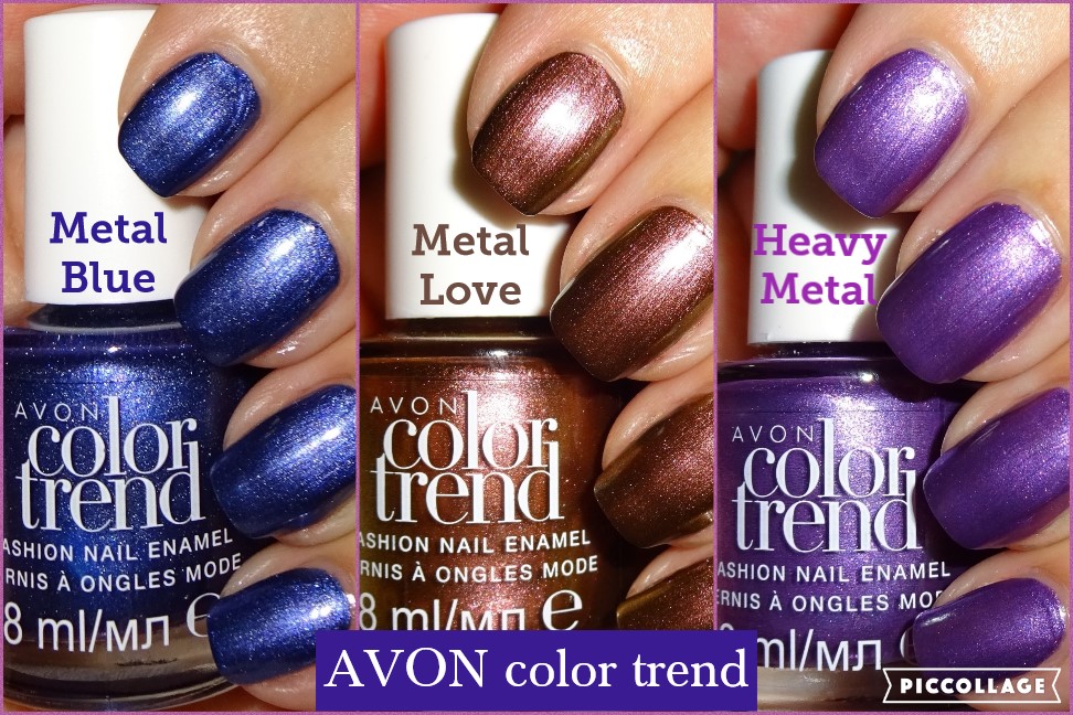 Wendy's Delights: Avon Color Trend - 3 New Shades - The Metals