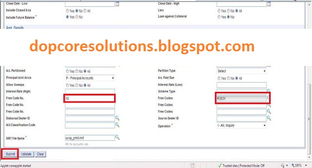 Generate BO Wise Account List in DOP Finacle | DOP Core Solutions