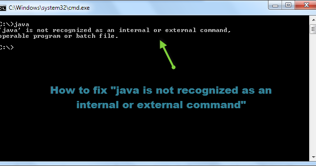 How To Fix Java Is Not Recognized As An Internal Or External Command Error Techyknights 