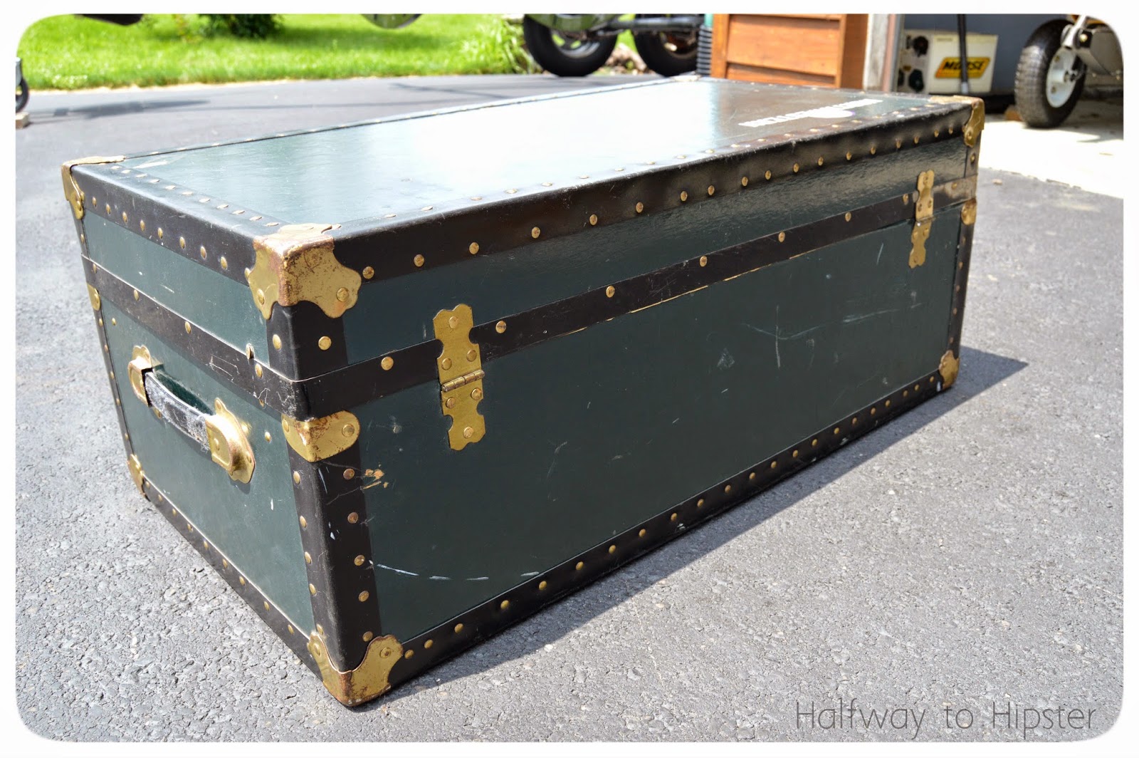 Halfway To Hipster: Thrifted Trunk Makeover