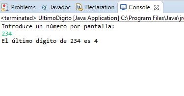 como obtener el ultimo dígito de un numero en java ~ Java-Facil