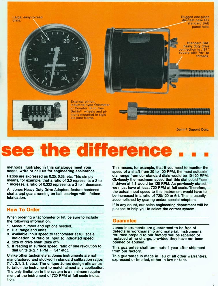 The Velobanjogent: The Jones mechanical Tachometer...one of the last ...