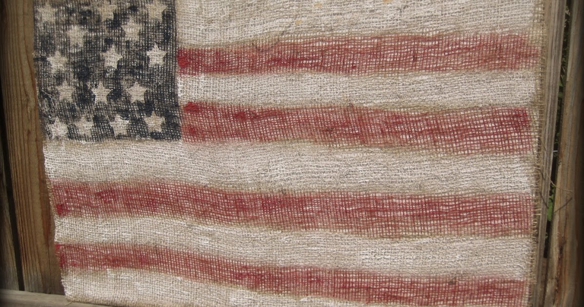 The Cozy Red Cottage: old american flag tutorial and Printable