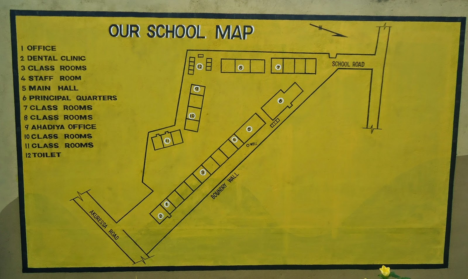 Weligama Muslim Primary School: School Map