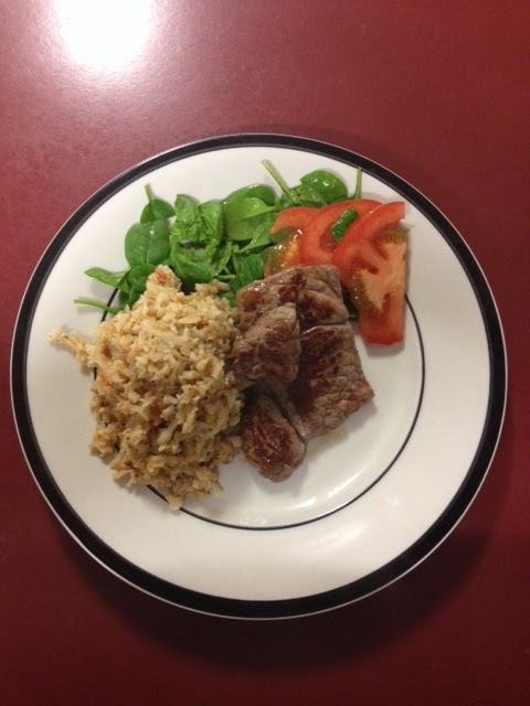 Changing meal habits: Porterhouse steak with Mexican mash