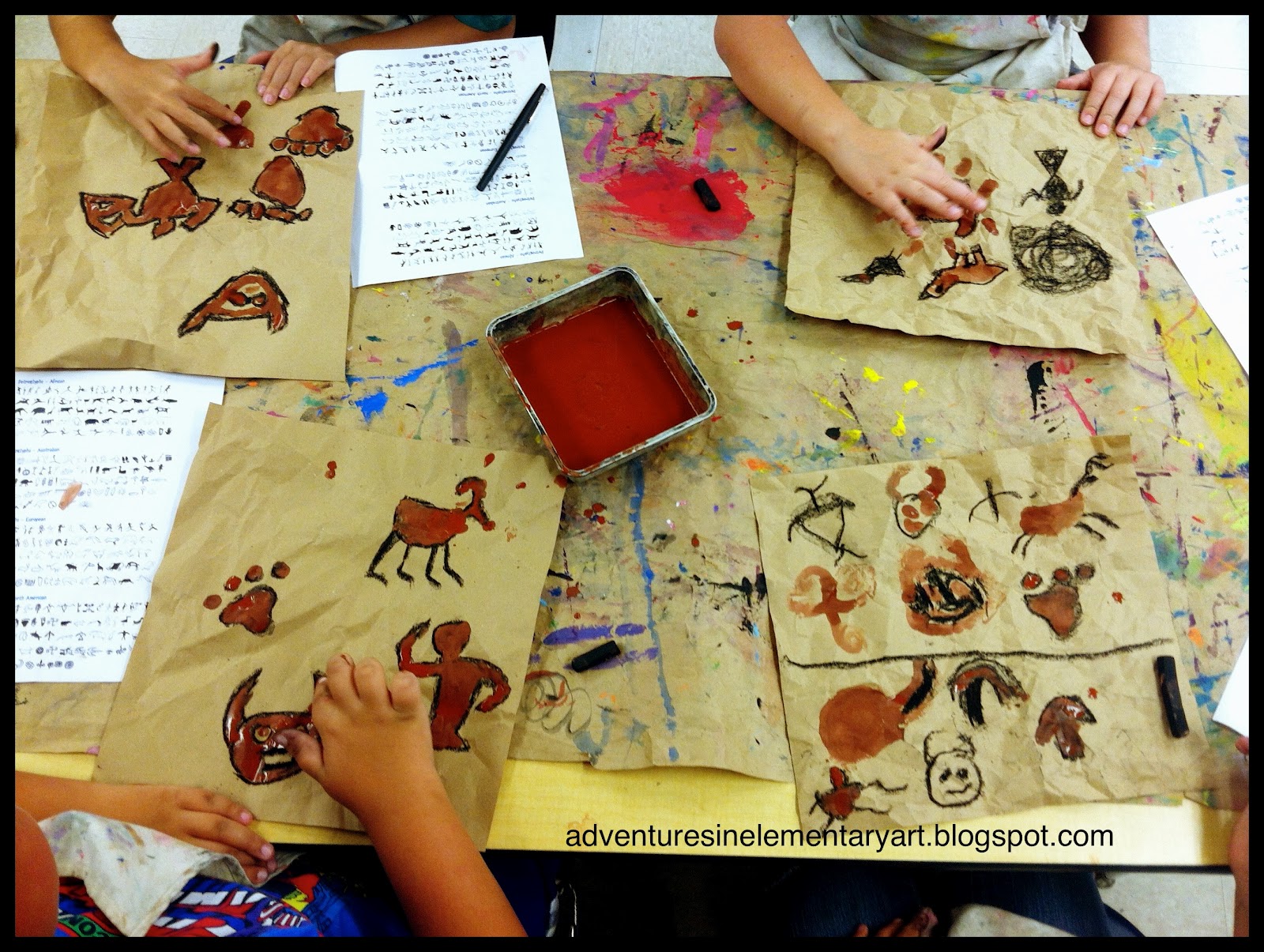 Adventures in Elementary Art!: Rock Art of the SW - 4th Grade