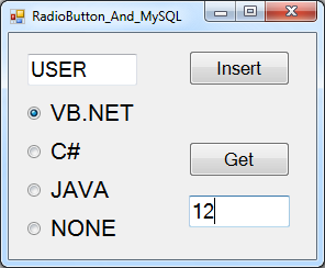VB.NET Using RadioButton With MySQL - C#, JAVA,PHP, Programming ,Source ...