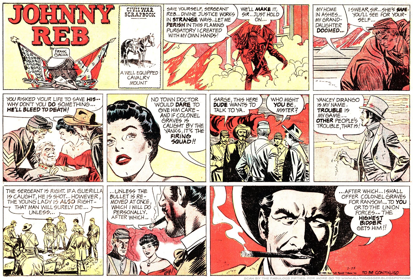 Ominous Octopus Omnibus: Johnny Reb Story With Yancy Derringer Character