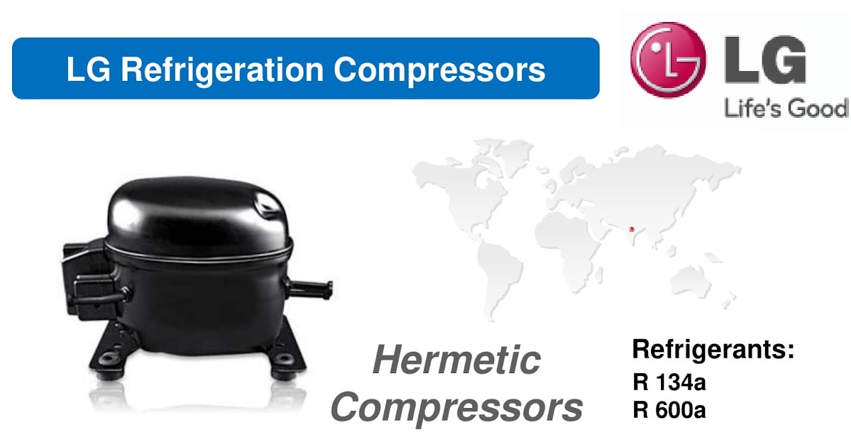 كتالوج ضاغط التبريد فريون R600-R134 ضواغط LG