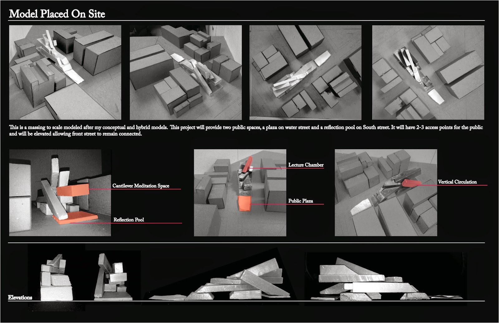 ARCH3610F2014-(Ori-Dona): Final Massing Model Placed On Site To Scale
