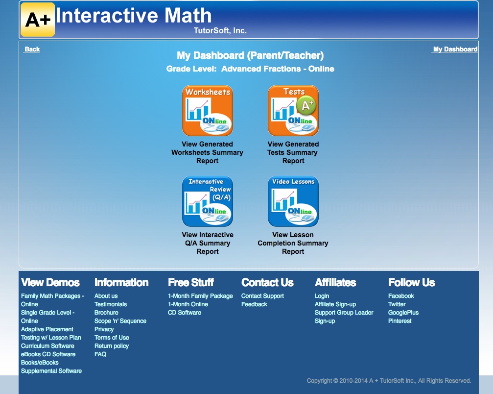 A Learning Journey: TOS Review: Math Mini-Courses from A+ Interactive Math