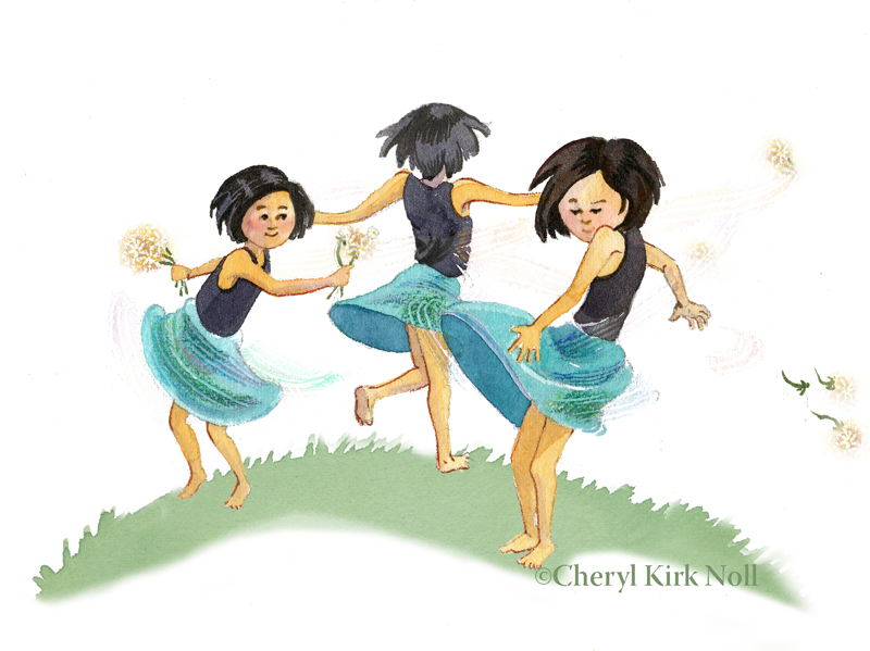 Cheryl Kirk Noll, Illustrator: Illustration Friday # 14: TWIRL