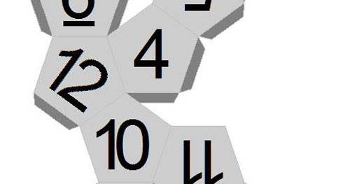 MATEMÁTICAS EN LA ESCUELA: Dado de 12 caras