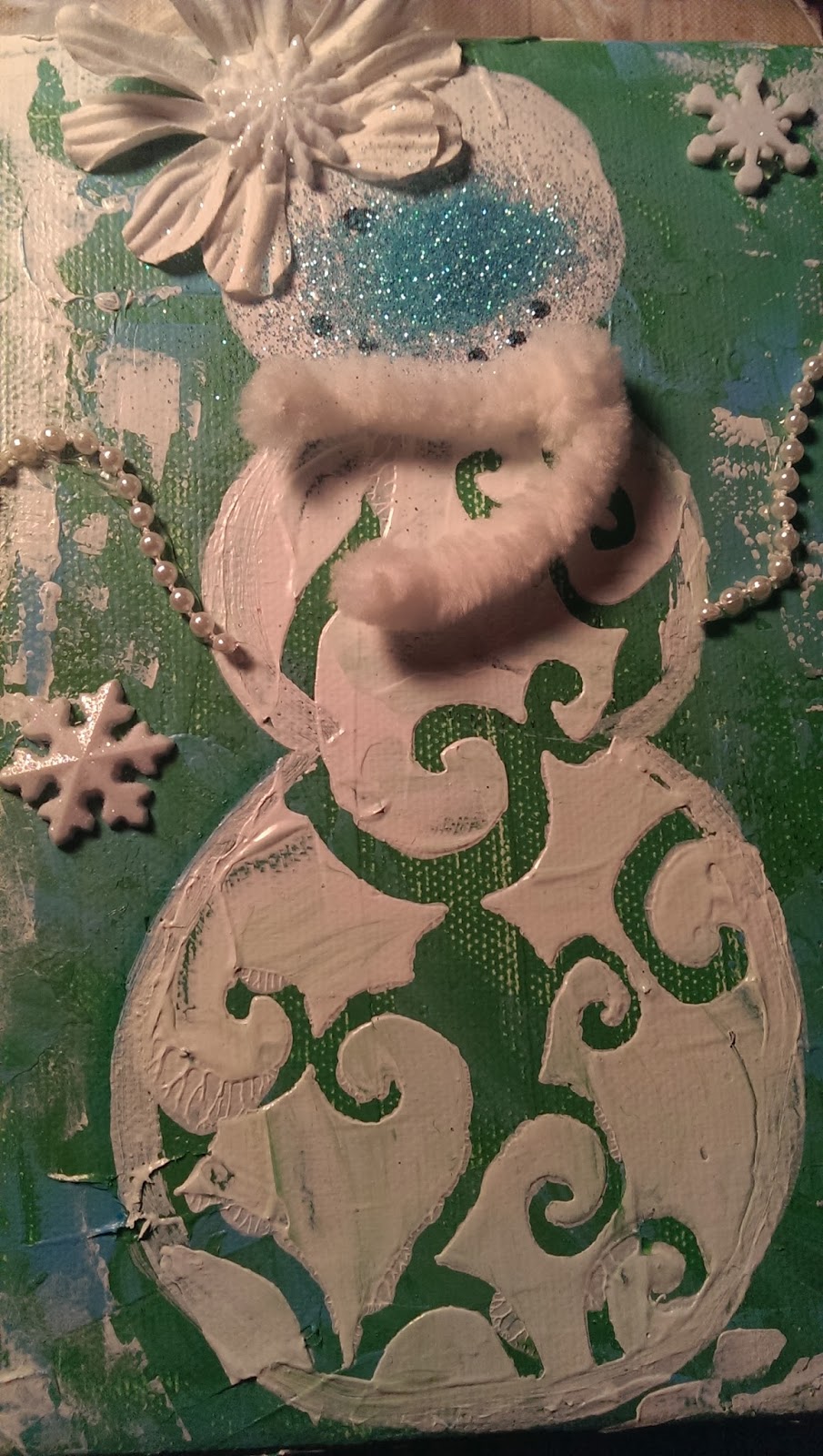 StencilGirl Talk: Snow lady!