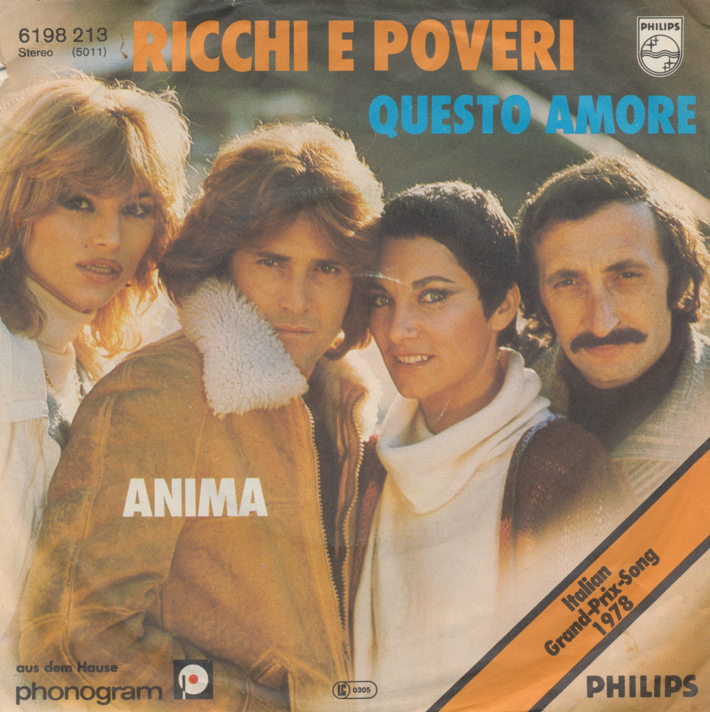 Music on vinyl: Questo amore - Ricchi e Poveri