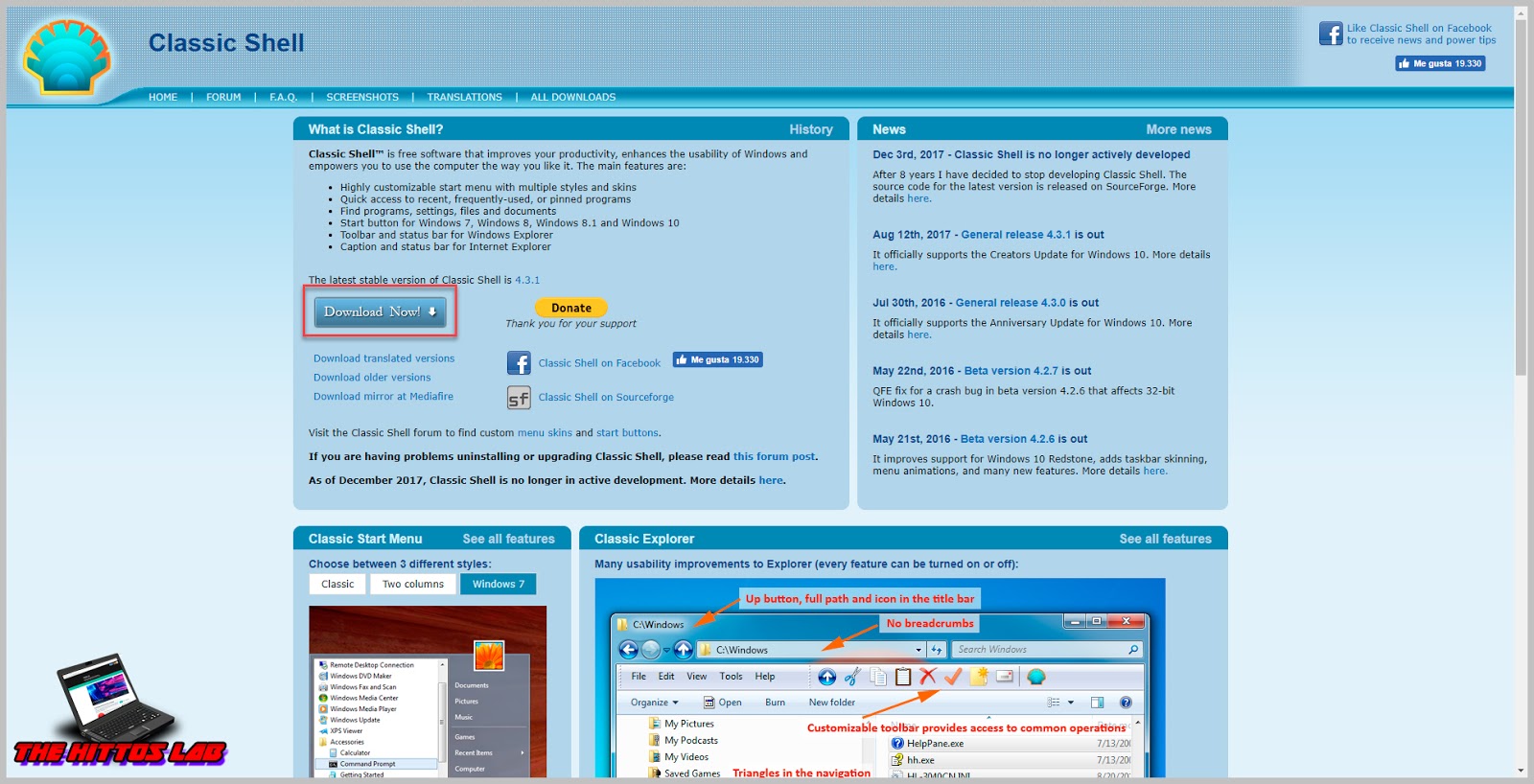 Cómo poner el menú de Windows clásico [Classic Shell] ~ The Hittos Lab