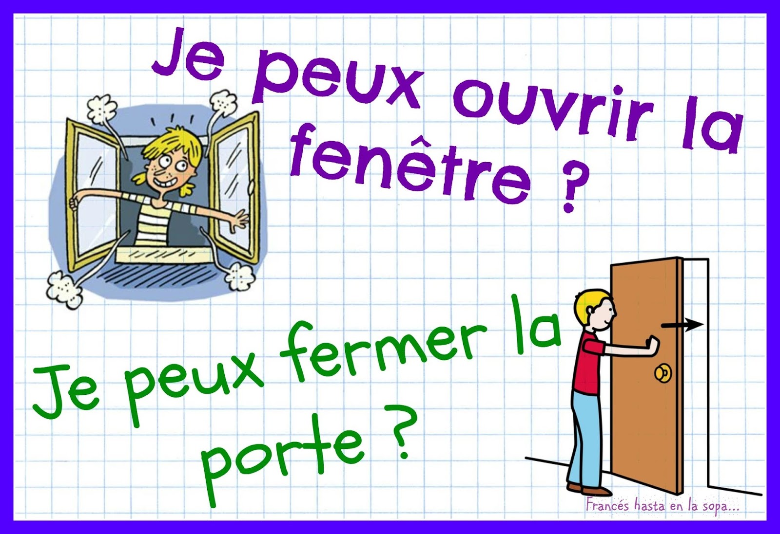 Francés hasta en la sopa...: ¡¡CARTELES PARA EL AULA DE FLE!!