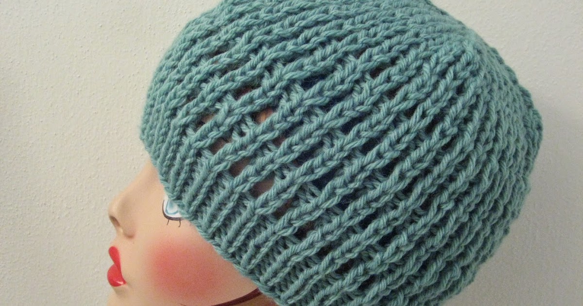 Balls to the Walls Knits: Slip-Stitch Mesh Hat