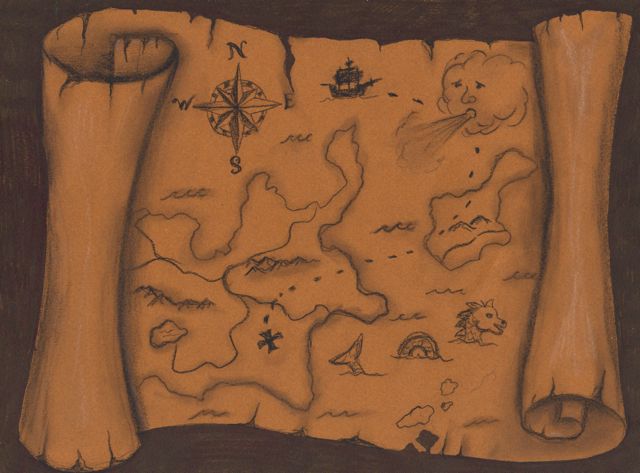 Creator s Joy How To Draw A Treasure Map Pirate Birthday Party Art Project Creator s Joy How To Draw A Treasure Map Pirate Birthday Party Art Project