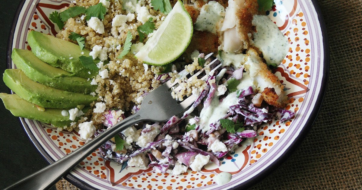 Annie à la Mode: Crispy Fish Salad with Creamy Cilantro Dressing