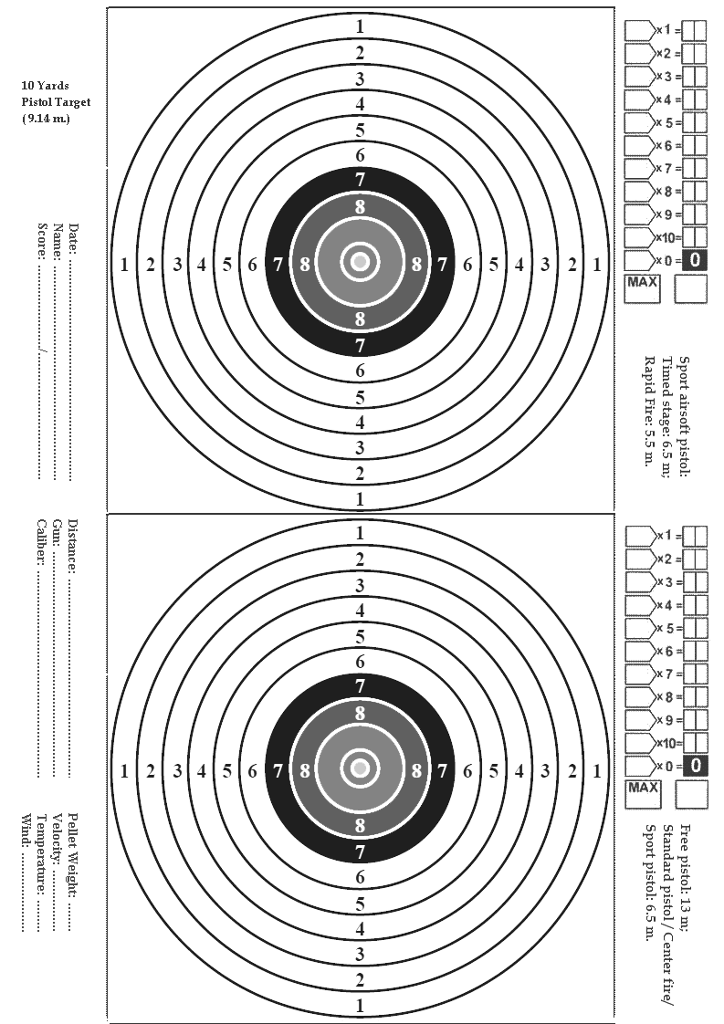 Airsoft Tir I Airsoft România Blog: Ţinte pentru tir de interior ...