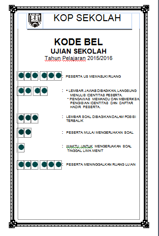Administrasi Guru SD: - Kode Bel US