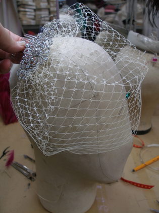 Julie Fleming Melbourne: How to make a cage veil step by step