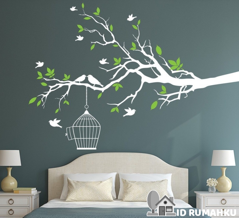 Contoh Sticker Design Untuk Tembok Kamar Tidur, Ruang Tamu, Ruang ...