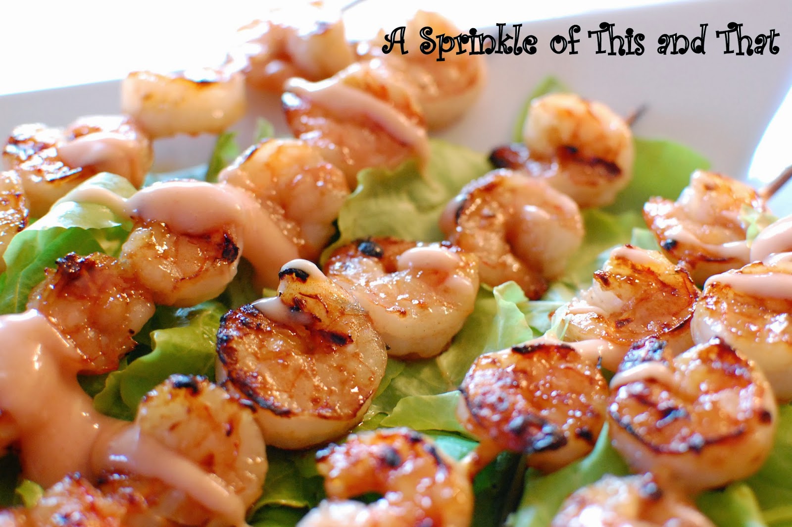 A Sprinkle of This and That: Grilled Guava Shrimp Skewers
